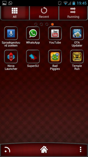 android: ثيم Red-Chrome-Go-Launcher-Theme للأندرويد