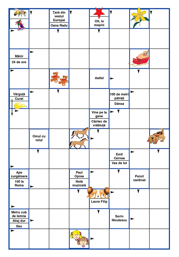 Joc de copii: Integrama ilustrată (8)