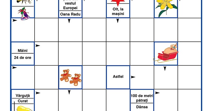 Joc de copii: Integrama ilustrată (8)