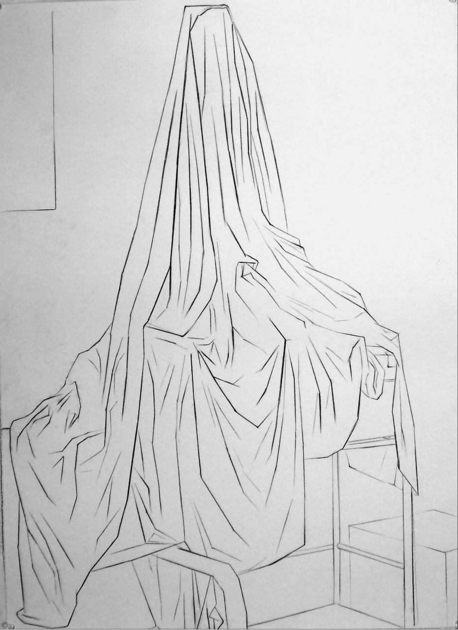 Basic Drawing 1: Drapery Homework