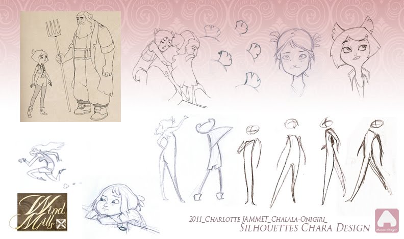 Chalala Onigiri: Planches_Chara Design
