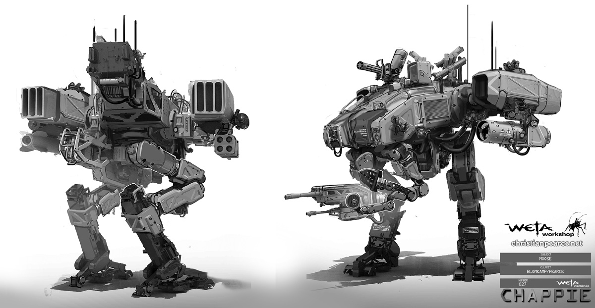 Christian Pearce: Chappie Concept Art - part 3!