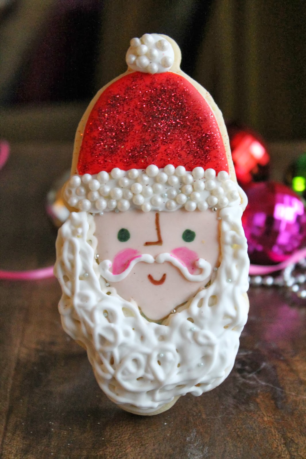 Como decorar una galleta de cara de Santa Claus- Santa Claus cookie ...