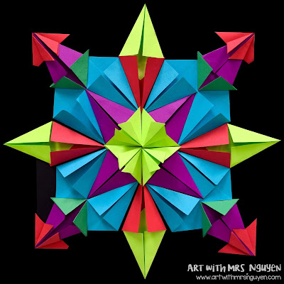 Radial Paper Relief Sculptures (5th): Part 500000 | Art with Mrs. Nguyen