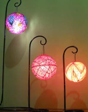 Seputar Dunia Seni: Kreasi Temari 'Lampion Benang'