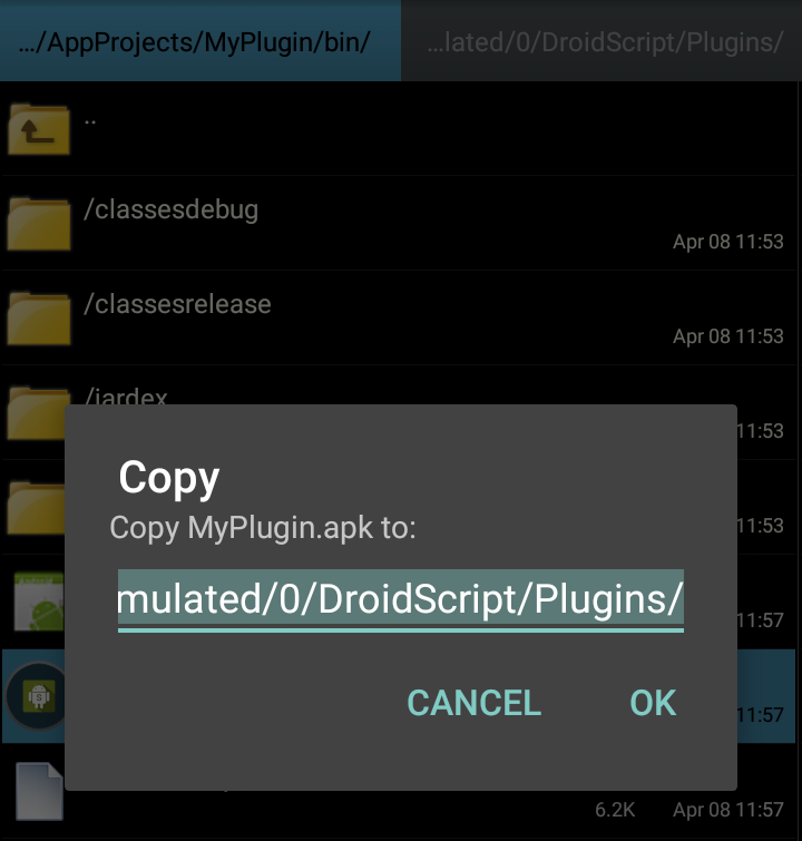 Creating DroidScript Plugins on Mobile with AIDE - 2 (DS SDK)