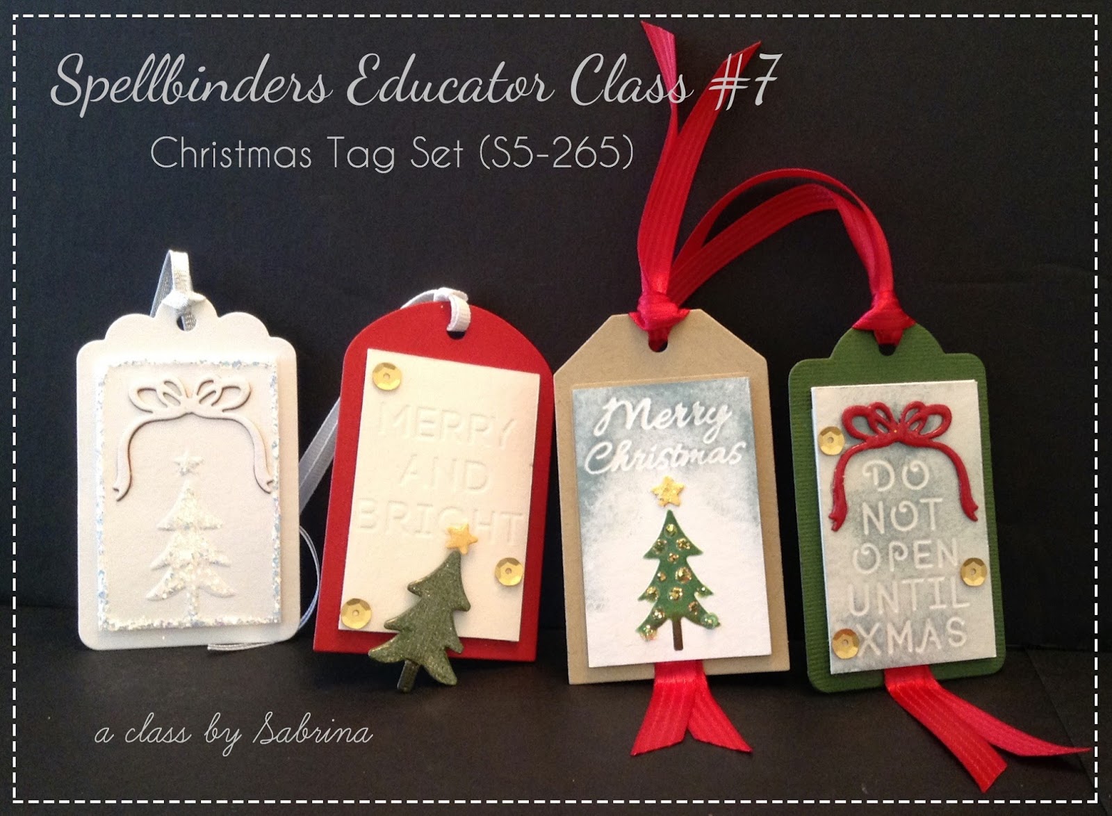 Spellbinders Christmas Gift Tags | Aspiring to Creativity