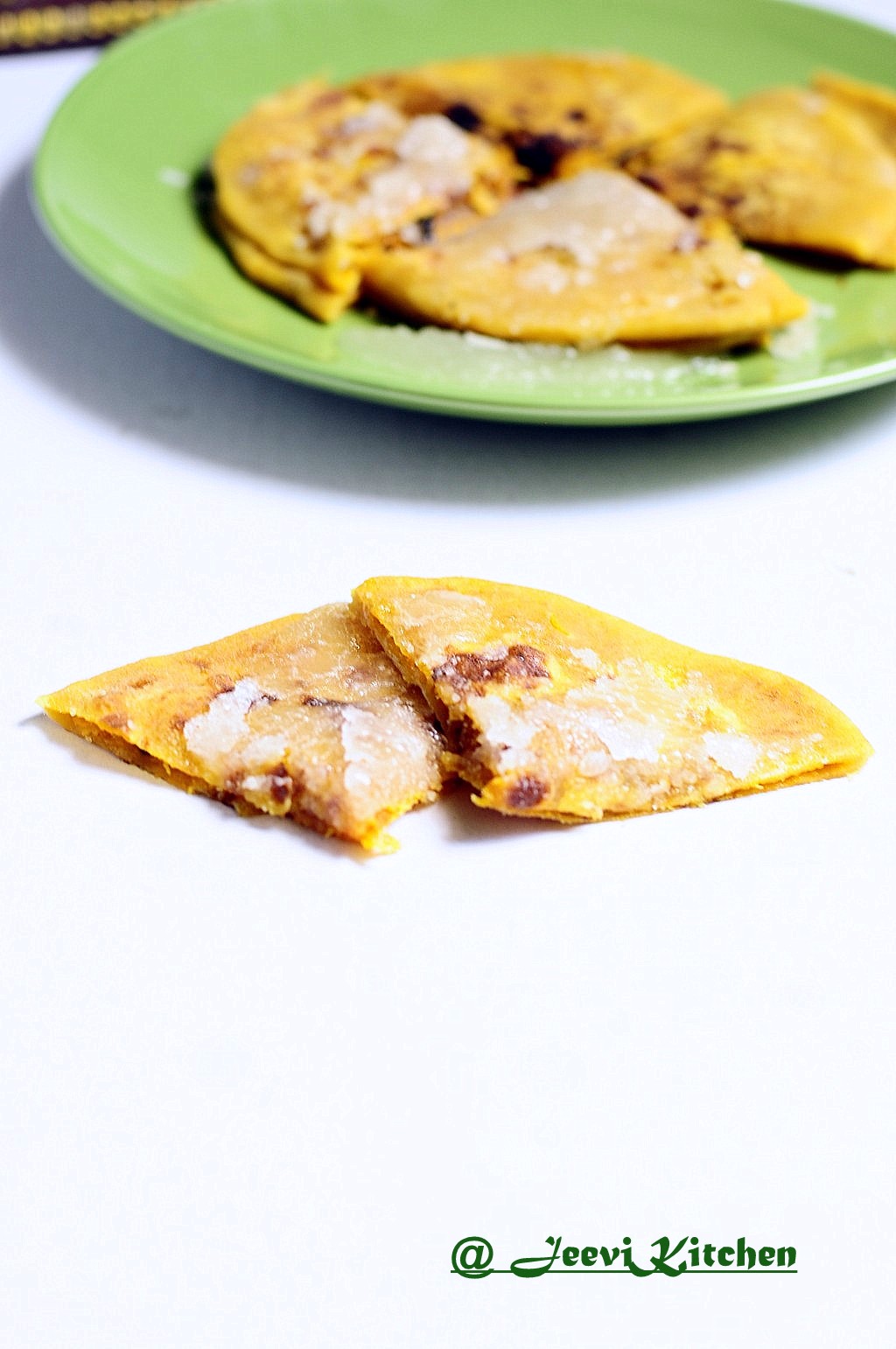 Jeevi Kitchen: Jeera Kadalai Paruppu Puranam Poli | Sweet Dal Flat Bread