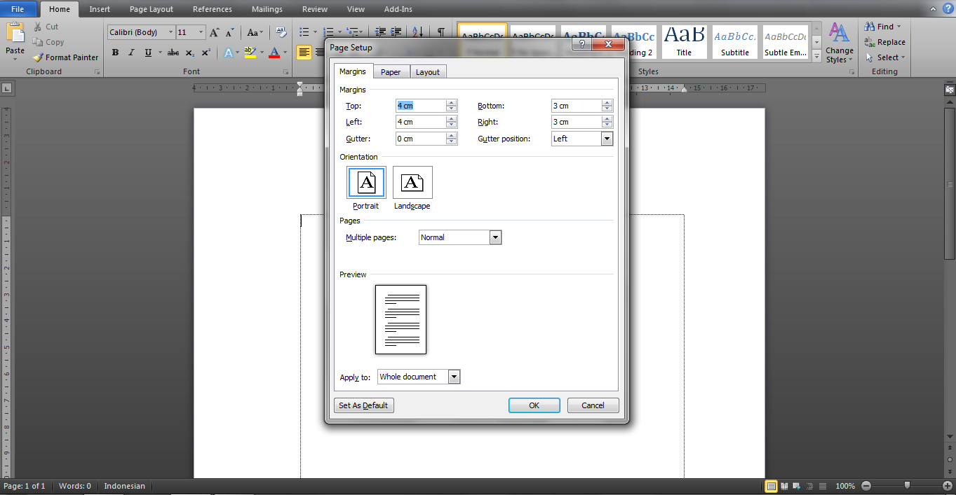 Tutorial Membuat Patron Timbul/Border di Microsoft Word - INSAF15