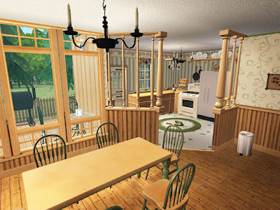 Twoflower's Sims 2 Lots: Hearty Home - a requested Maxis makeover