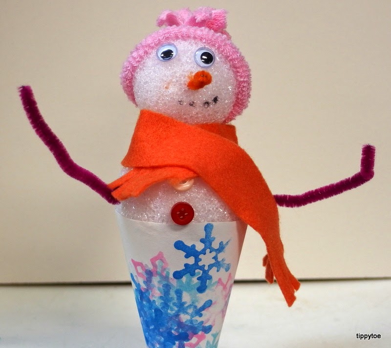 Tippytoe Crafts: Snow Cone Snowmen