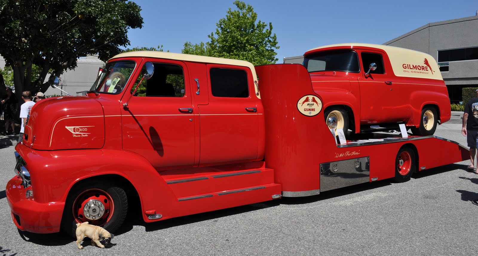 Just A Car Guy: The '53 COE crew cab in Gilmore colors has a matching ...