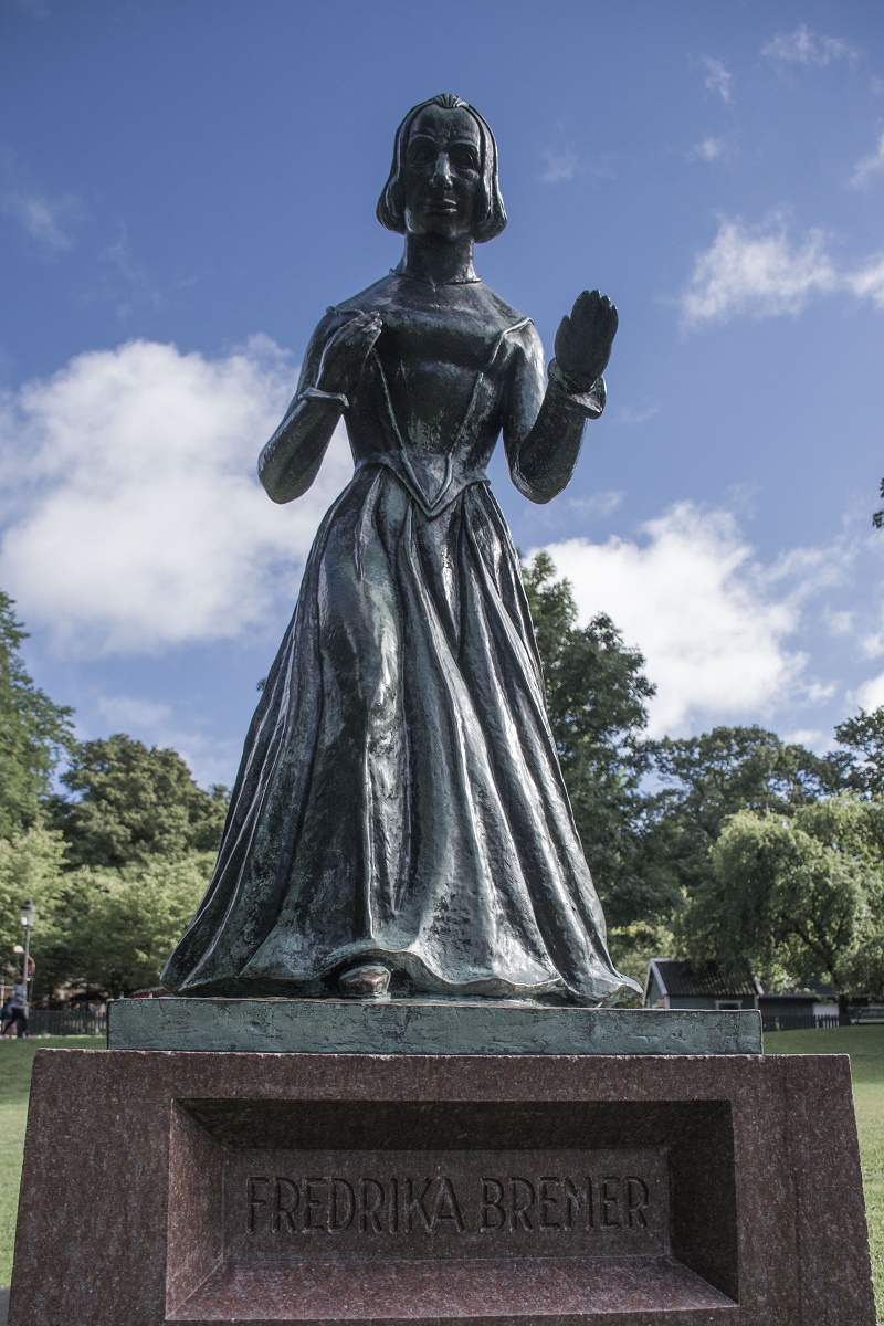 Reflektioner Allteftersom: Fredrika Bremer - Humlegården - Stockholm