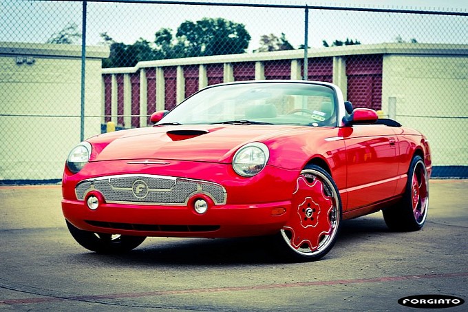 Ford Thunderbird on Forgiato Wheels - World News Cars