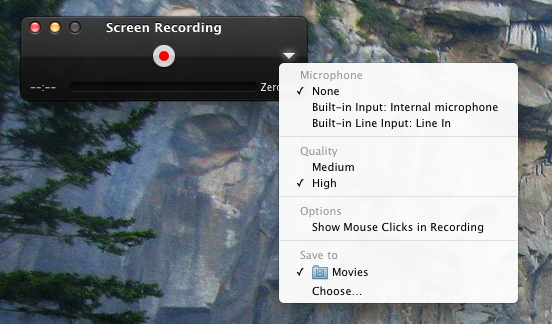 How to record your screen in Mac OS X for free