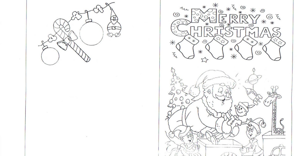 Fichas de Inglés para niños: CHRISTMAS CARD