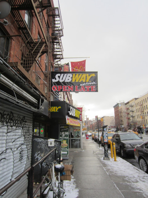 EV Grieve: Look at Subway's big new sign on First Avenue