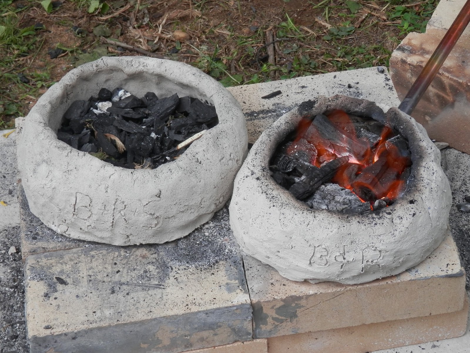 Elysabeth Underhill: Bead Furnace Experiments: Clay Mixtures