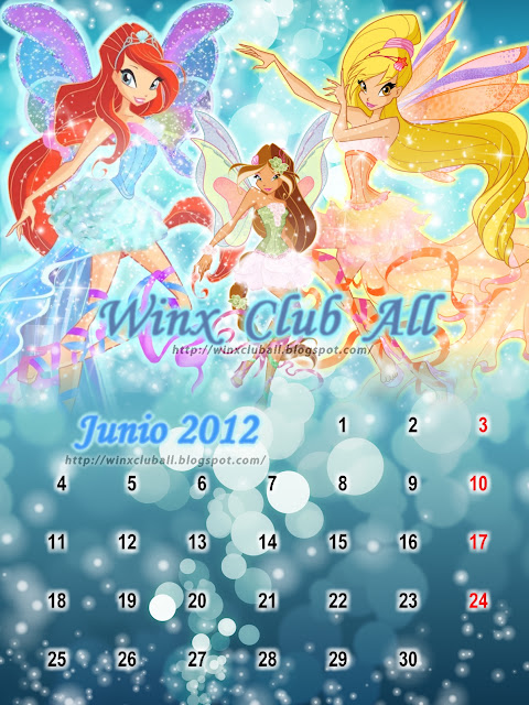 Calendario Winx Club All de Junio!! - Winx Club All