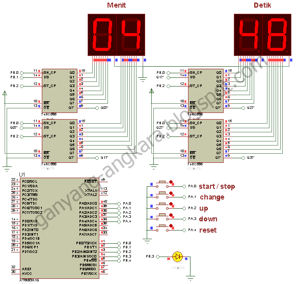 Membuat Timer Berbasis Atmega16 Menggunakan Bascom