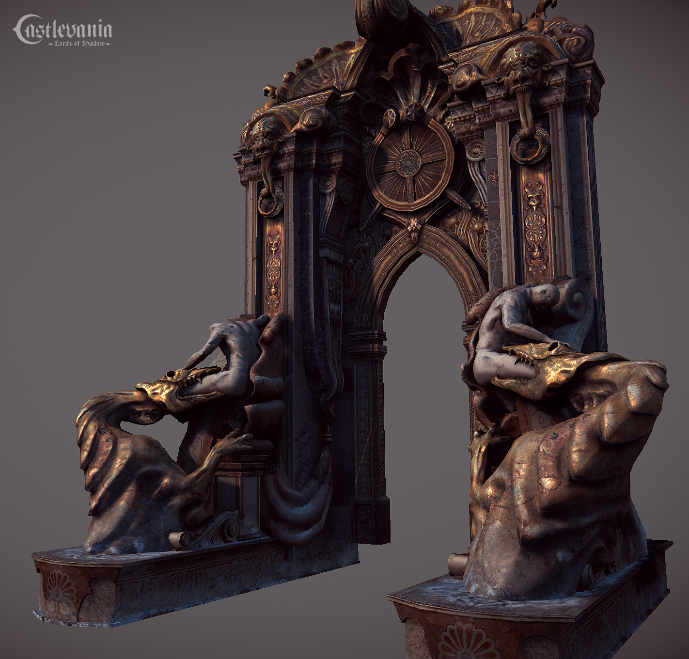 Jose Grandal Portfolio: Castlevania: Lords of shadow. Entrance and statues