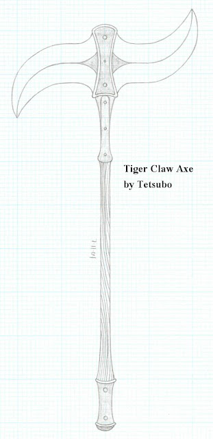 QUOTIDIANO DI VENTURA: Tiger Claw Axe - Armeria di Tetsubo n.36