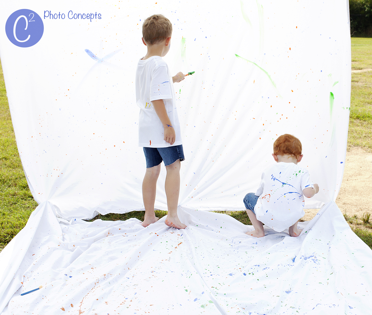 C2 Photo Concepts: Portrait Session: Paint Fight Summer Fun!