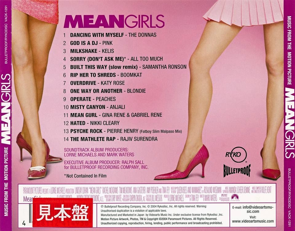 Encarte Mean Girls Music From The Motion Picture Japanese Edition Encartes Pop
