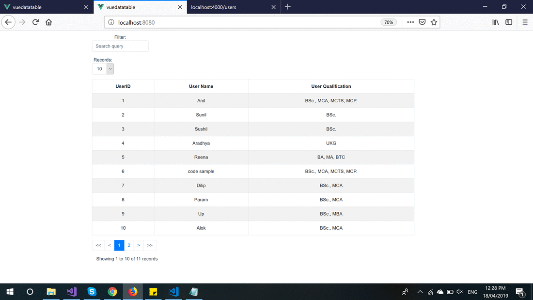 Vue2 & 3 Datatables Component | Pagination, Sorting, and filtering Vue2 & 3 Datatables Component | Pagination, Sorting, and filtering