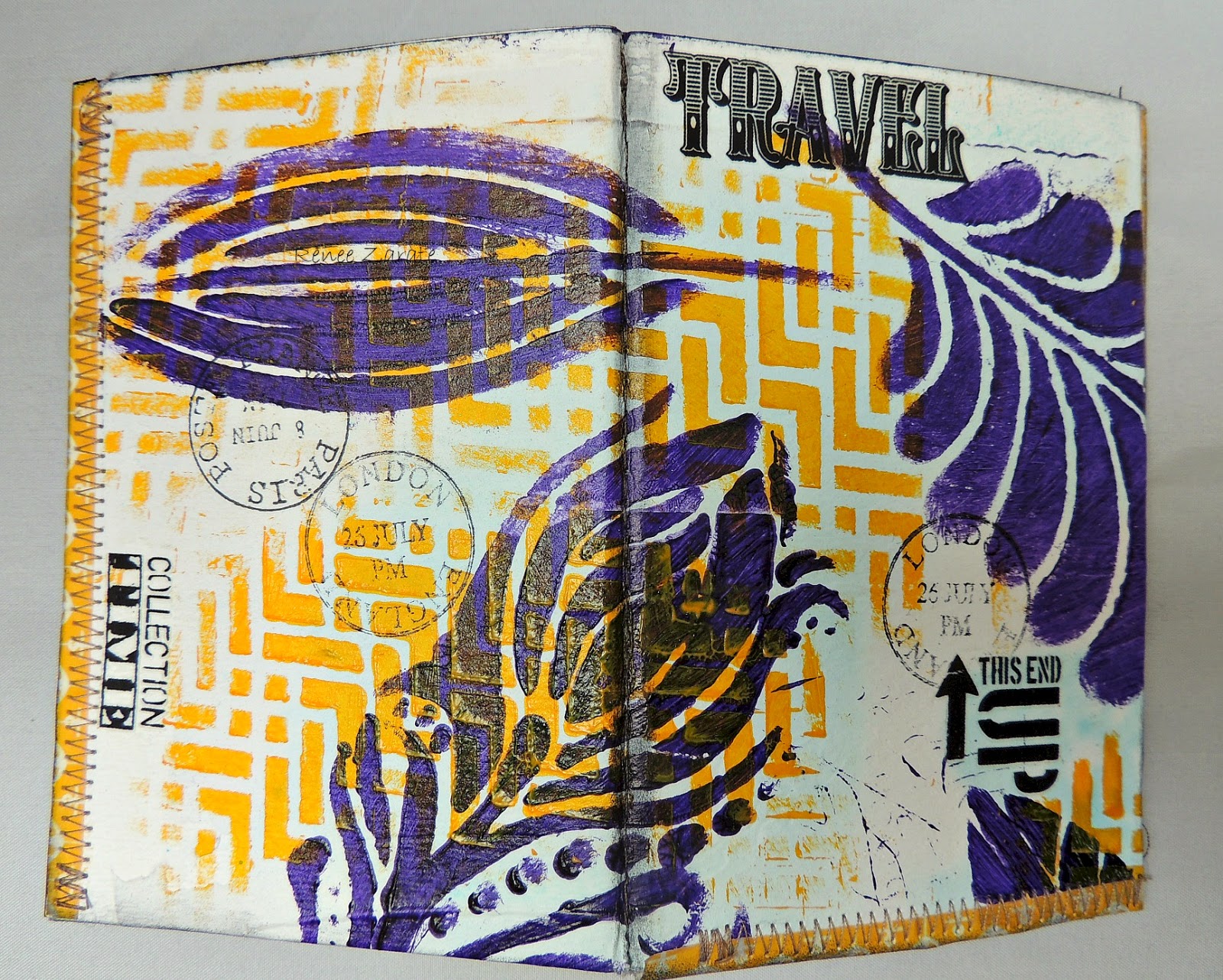 Bolton House: Mini Travel Journal using Artistcellar Stencils