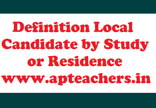 Definition of Local Status for Jobs by Study / Residence Certificate ...