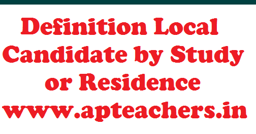 Definition of Local Status for Jobs by Study / Residence Certificate ...