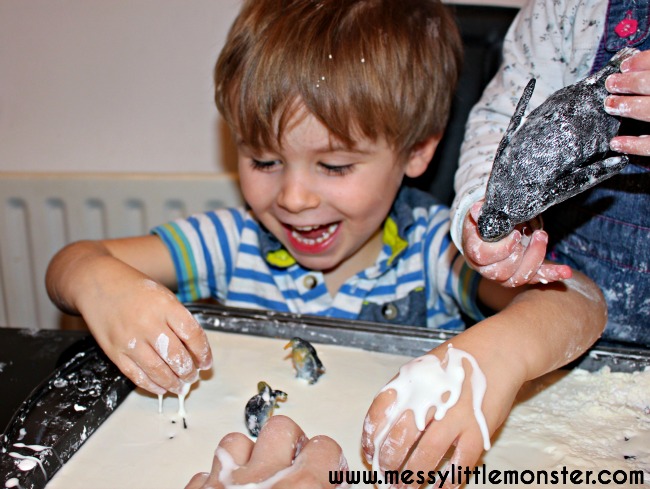 Oobleck Sensory Play - Messy Little Monster