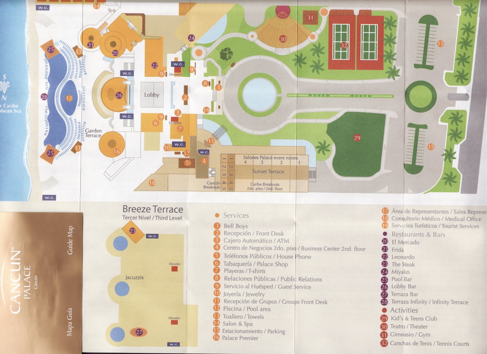 The Royal Cancun Hotel Map