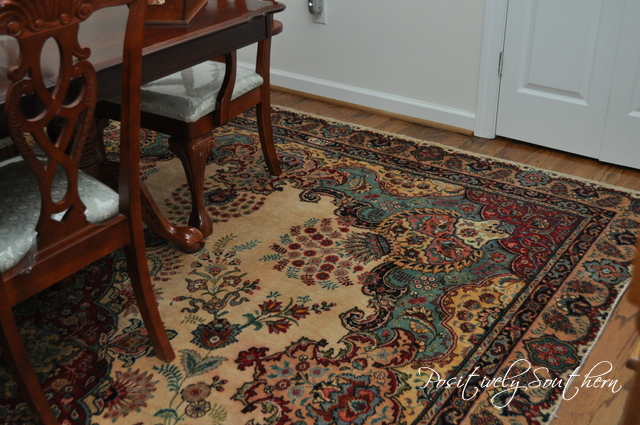 A Persian Rug for the Dining Room | Positively Southern