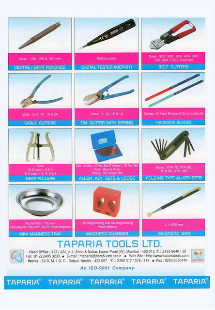 Taparia Hand Tools: Taparia Tools Price List and Catalogue