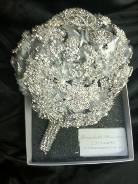 Rhinestone Brooch Wedding Bouquets