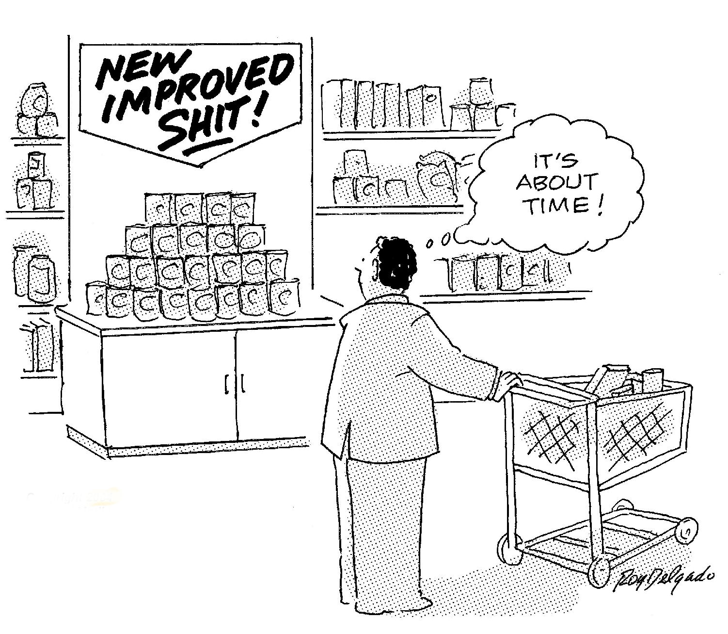 Plum Loco - Roy Delgado: Penthouse Magazine cartoon - Roy Delgado