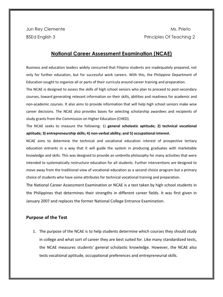 ncae reviewer - philippin news collections
