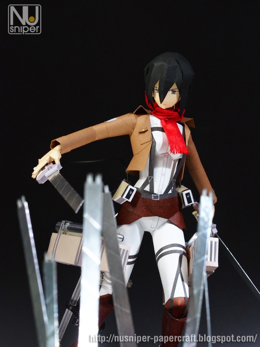 NUsniper Papercraft: Mikasa Ackerman : Attack on Titan
