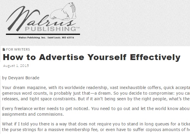 How to advertise yourself effectively | Verbolatry: How to advertise ...