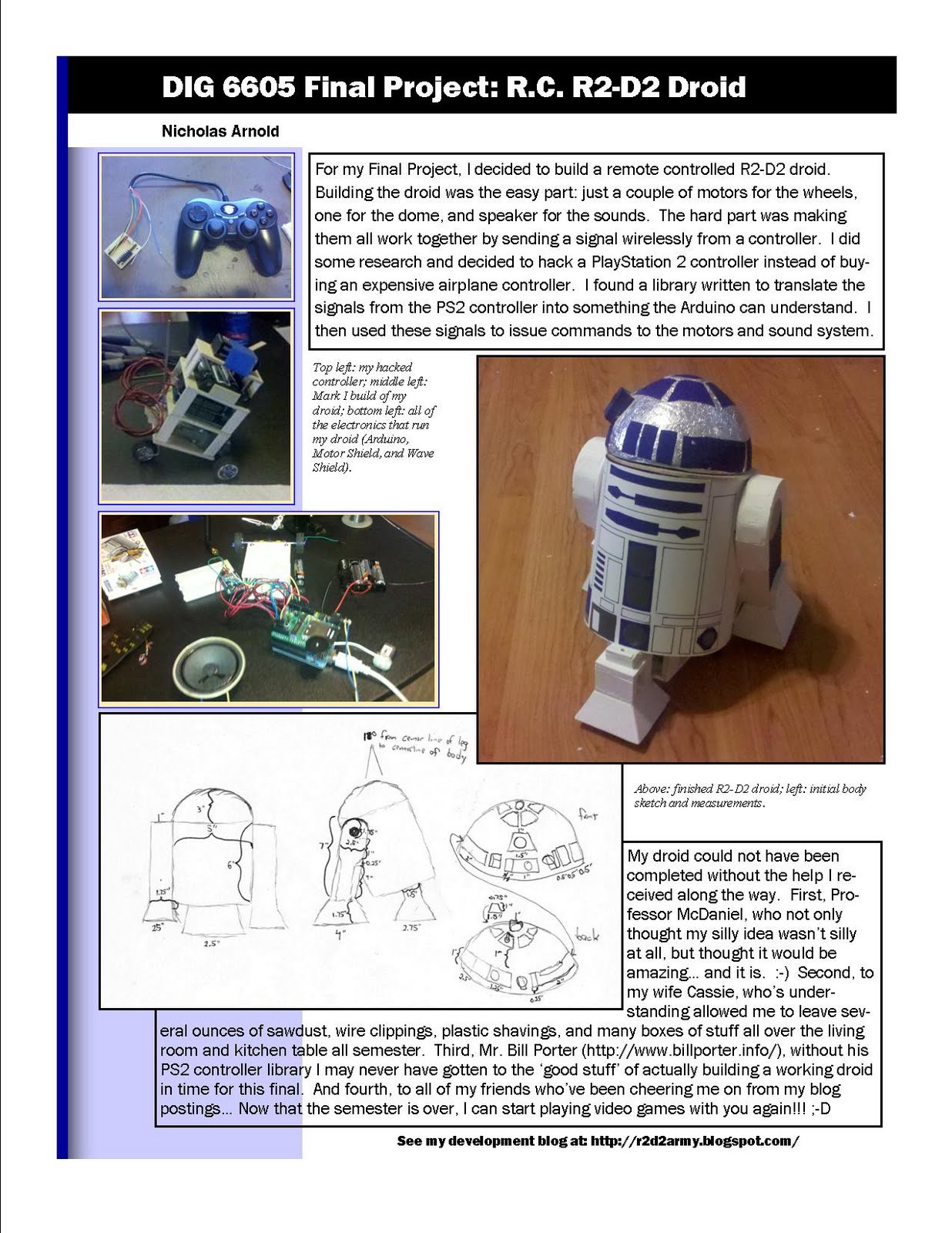 My R2-D2 Army prototype