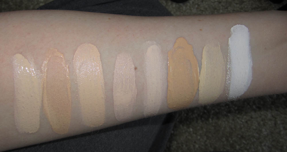 Paint & Polish: Pale foundation and concealer swatches!
