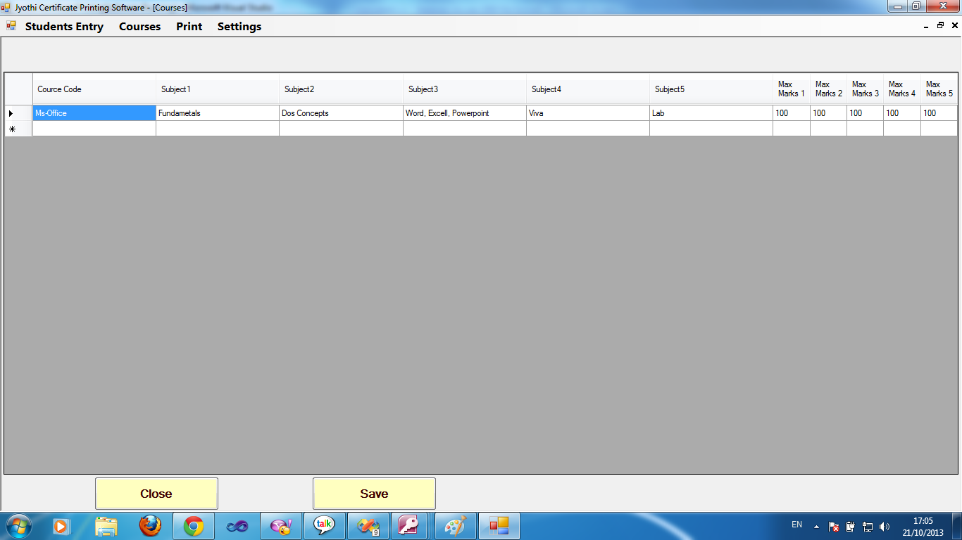 CERTIFICATE PRINTING IN VB.NET ~ Students Free Projects