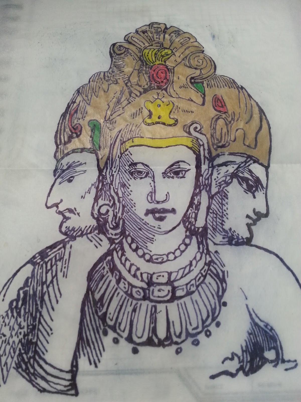 Dibujo Pattern: EL TRIMURTI