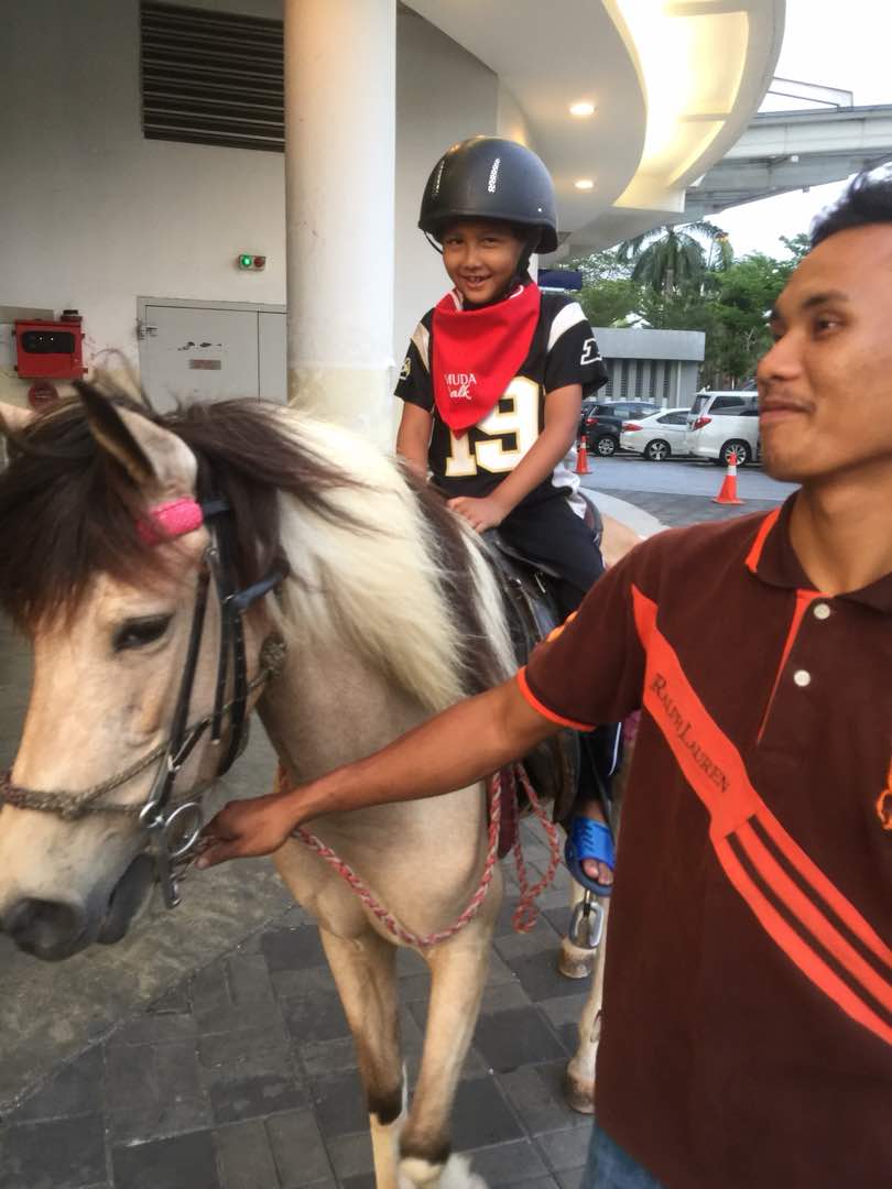 Gamuda Walk Mall Carnival - pony ride, high striker