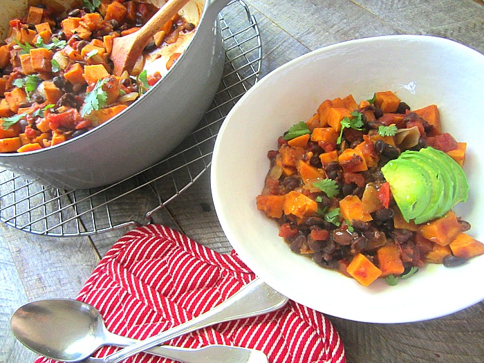 Spicy Sweet Potato & Black Bean Chili