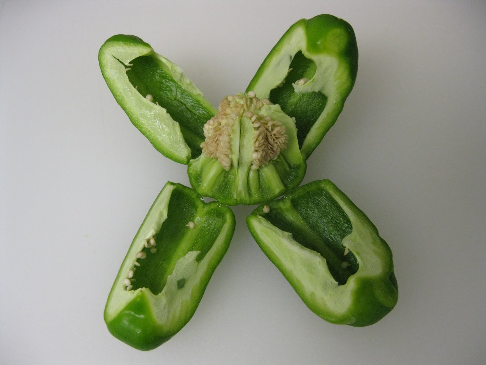 Banana Pudding: On the Table: Bell Pepper Chips