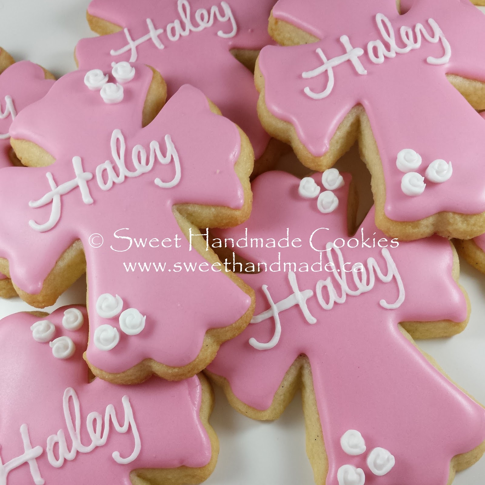 Sweet Handmade Cookies: Cross Cookies for Haley