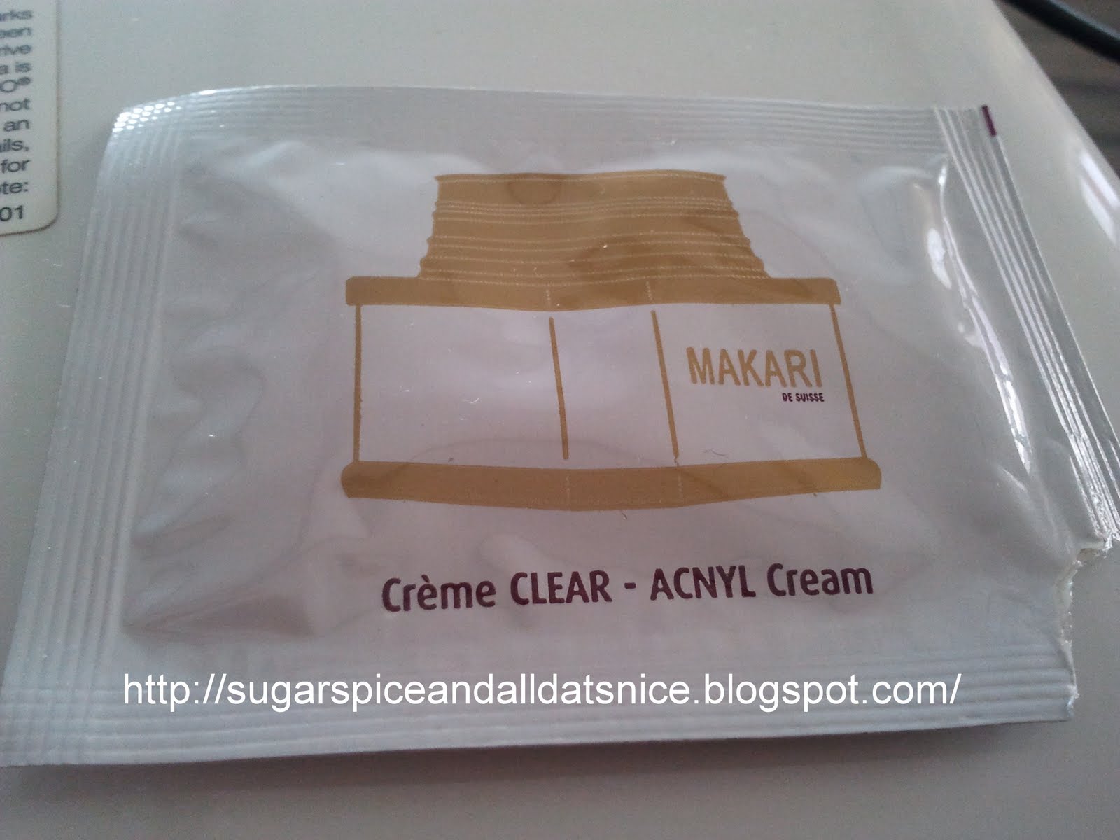Sugar,Spice and All Dat's NICE: Makari Clear Acnyl Cream